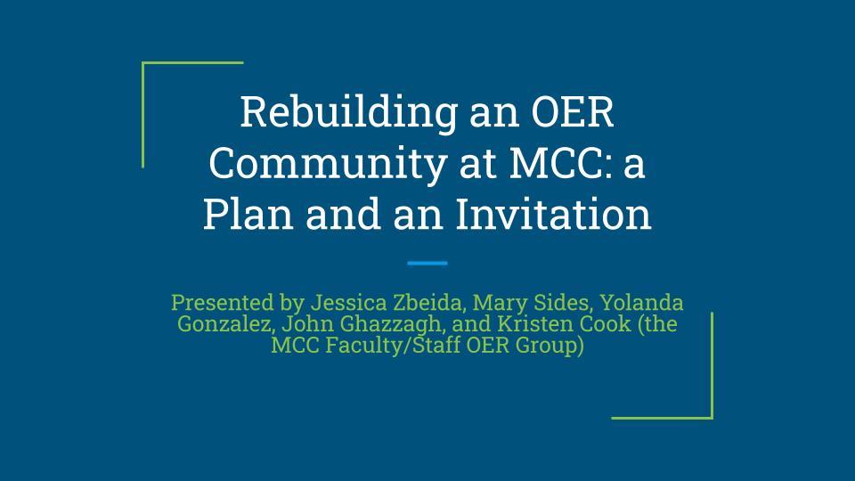 Presentation for MCC PD Day Fall 2022 | OERTX
