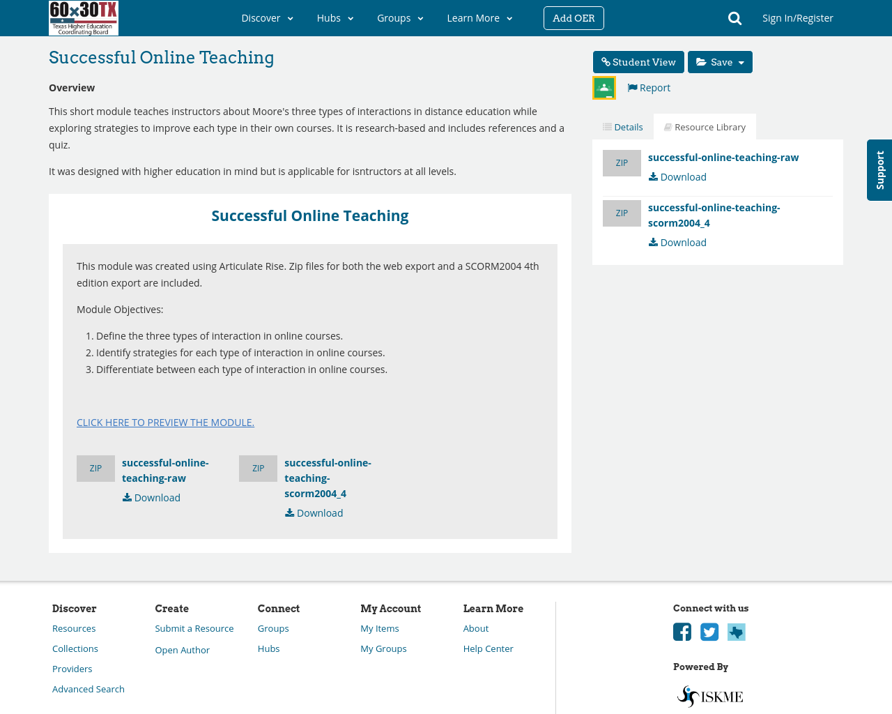 Successful Online Teaching | OERTX