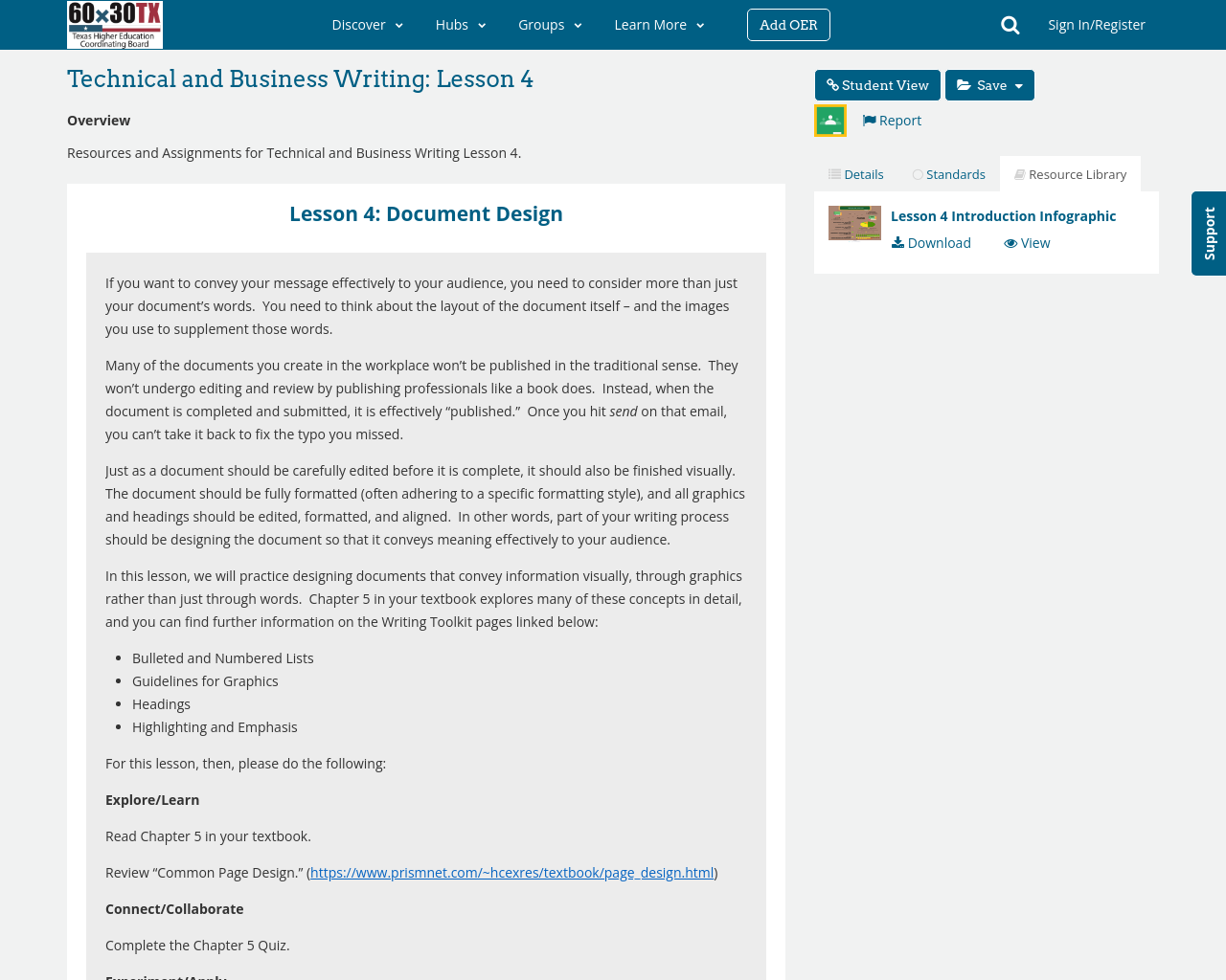 Technical and Business Writing: Lesson 5 | OERTX