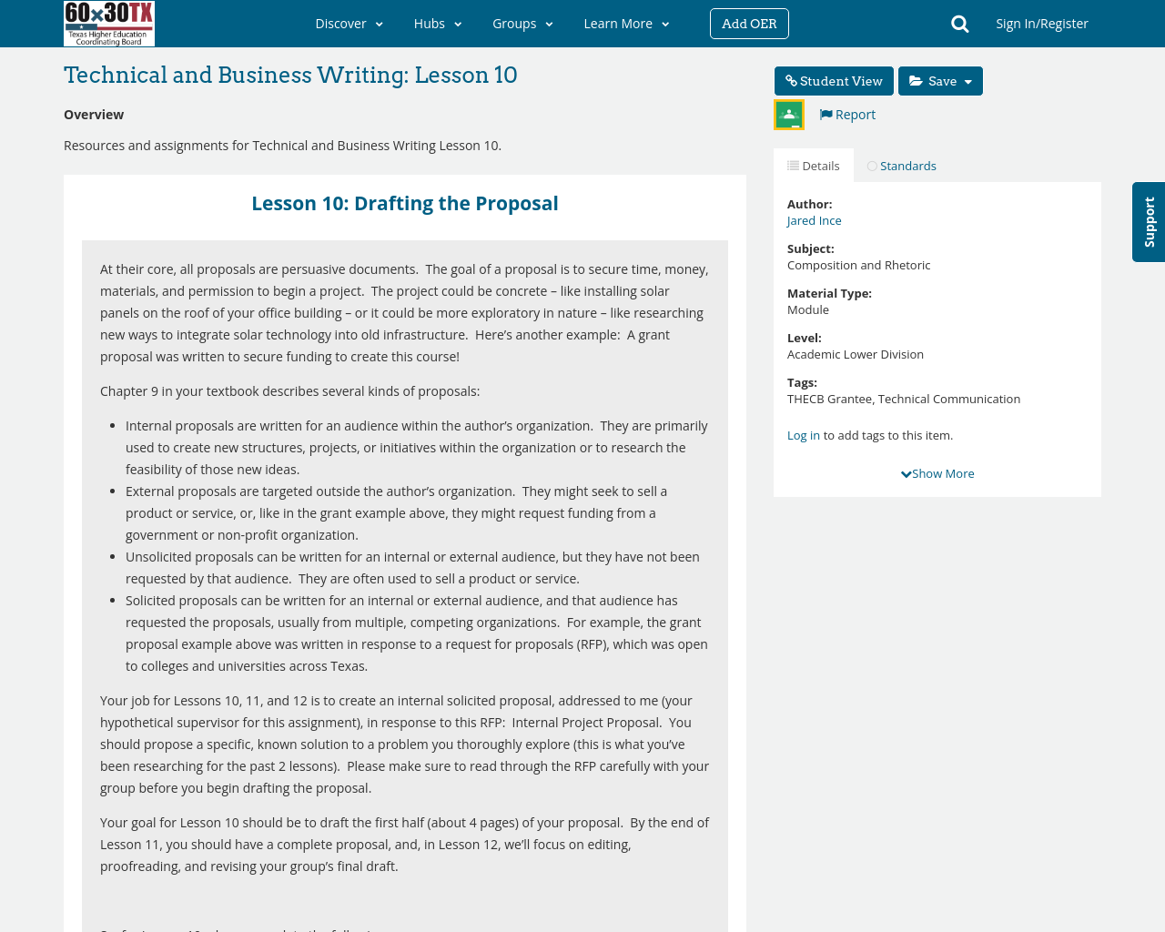 Technical and Business Writing: Lesson 11 | OERTX