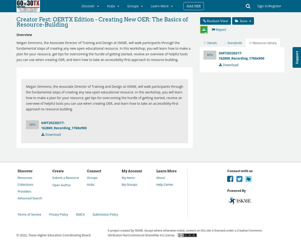Creator Fest: OERTX Edition - Creating New OER: The Basics of Resource ...