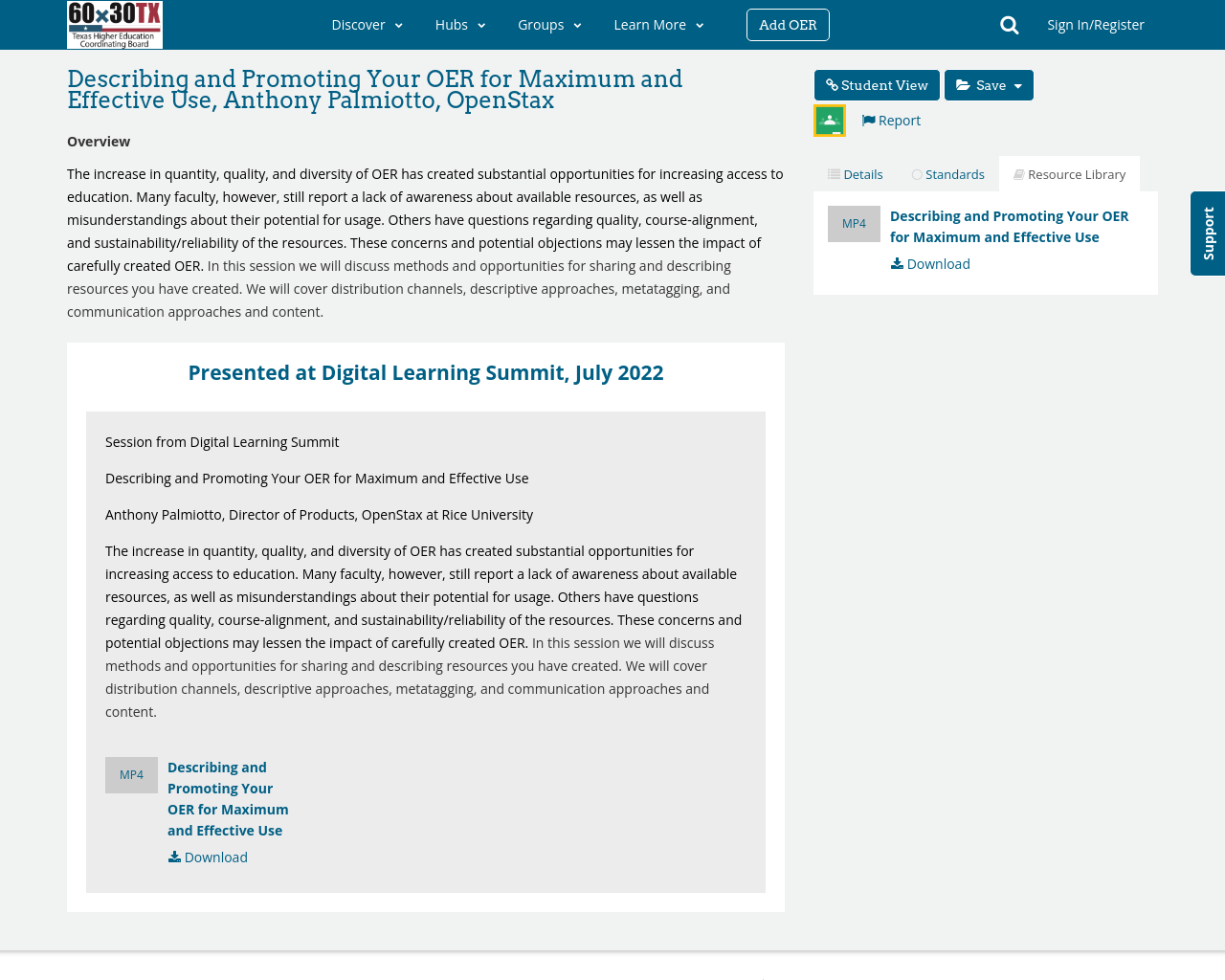 Describing and Promoting Your OER for Maximum and Effective Use ...