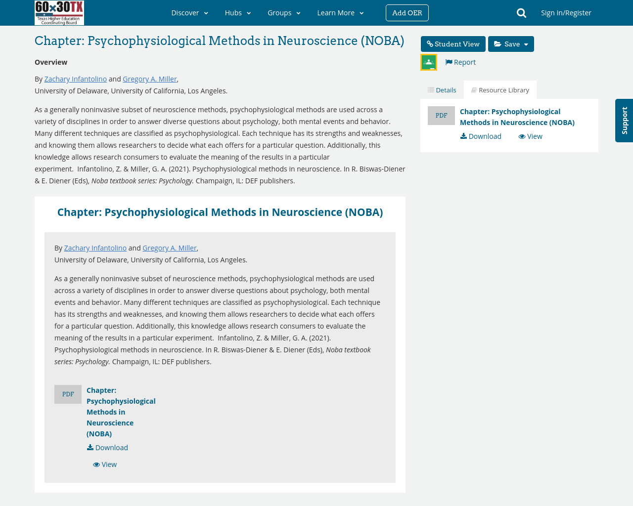 Chapter: Psychophysiological Methods in Neuroscience (NOBA) | OERTX