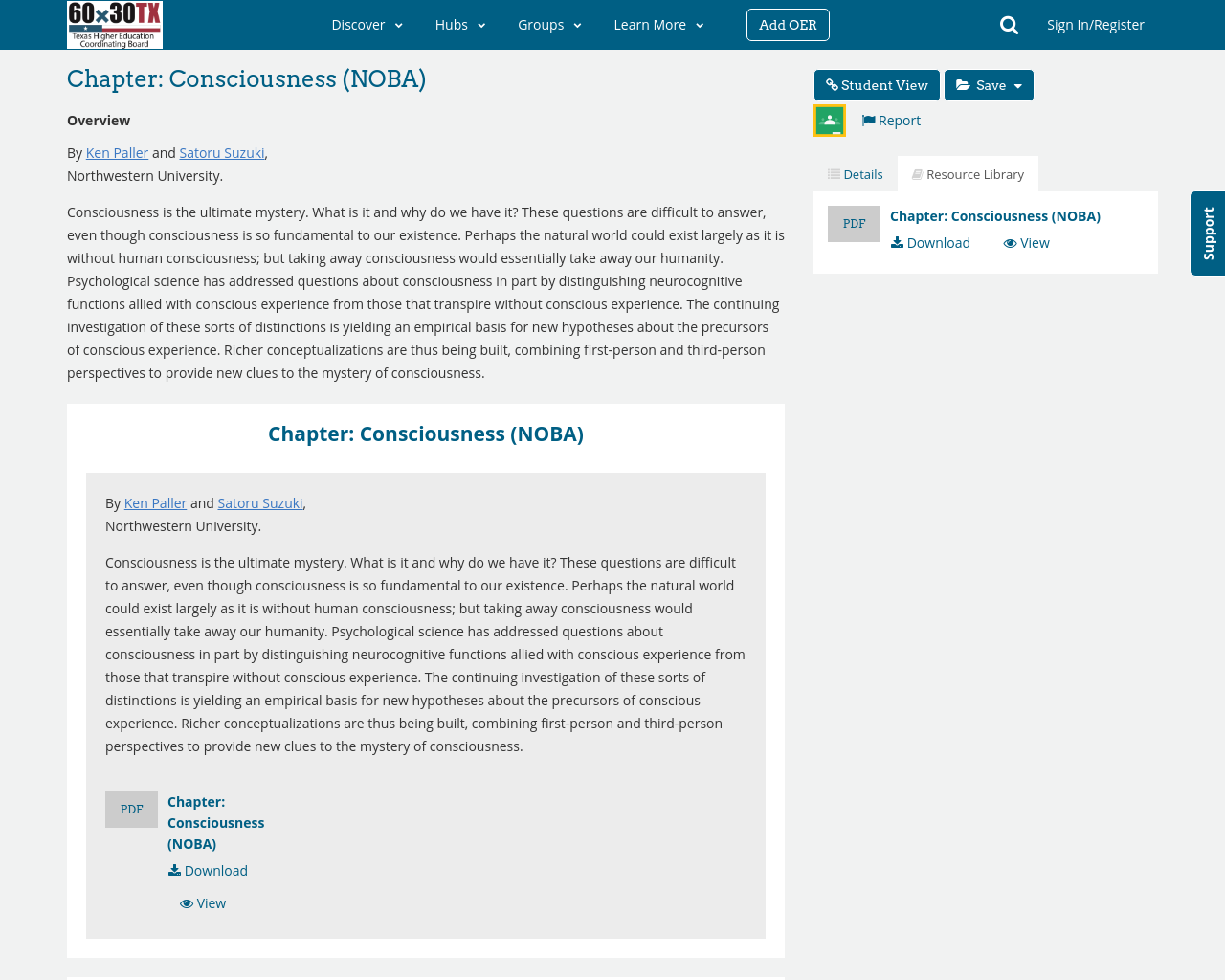 Chapter: Consciousness (NOBA) | OERTX