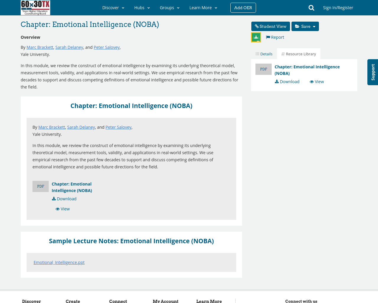 Chapter: Emotional Intelligence (NOBA) | OERTX