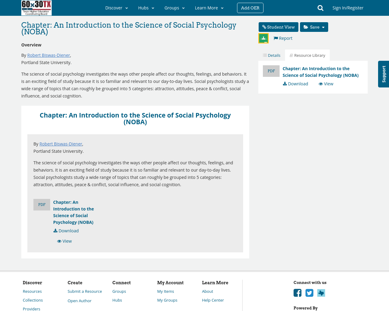 Chapter: An Introduction to the Science of Social Psychology (NOBA) | OERTX