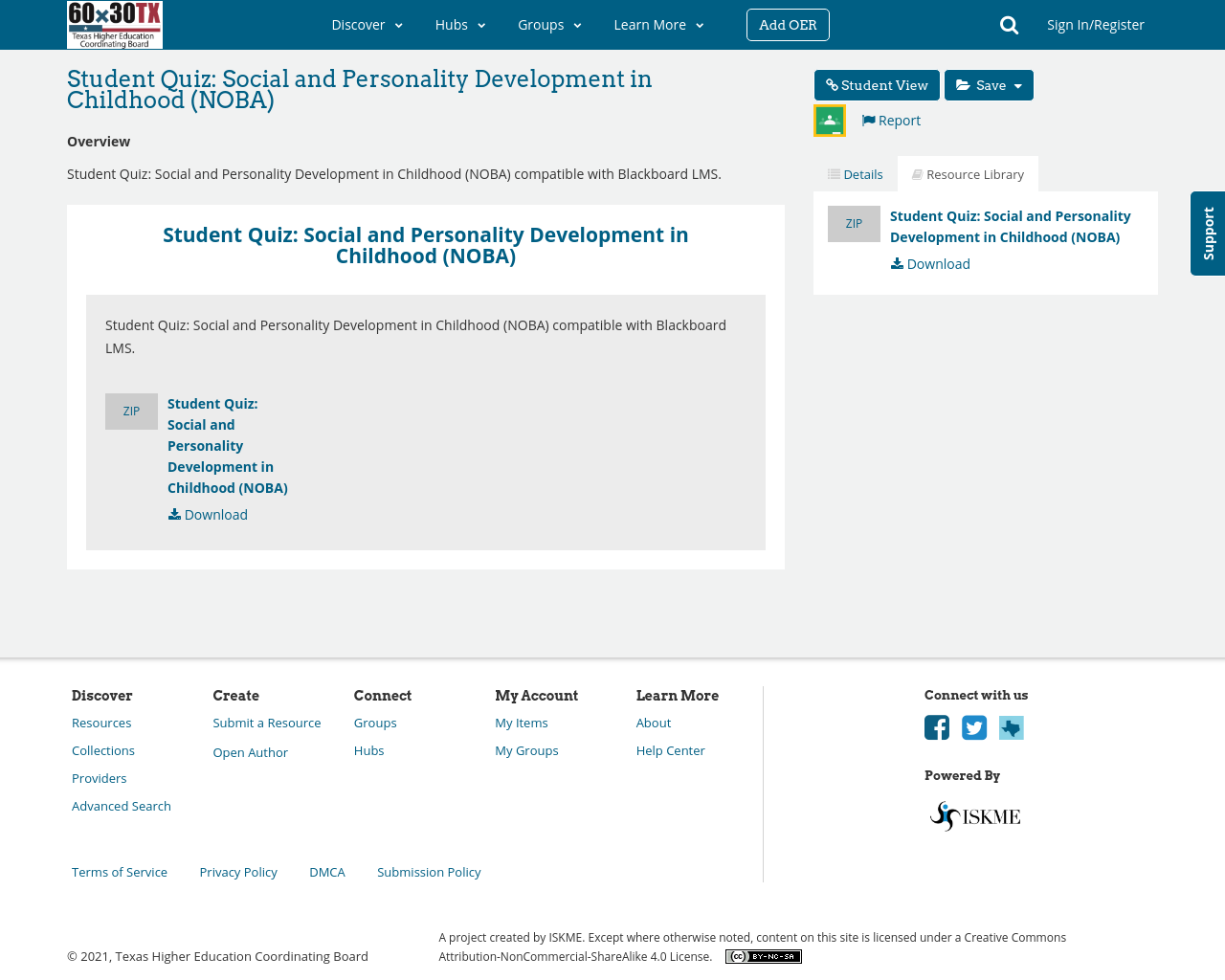 Student Quiz: Social and Personality Development in Childhood (NOBA ...